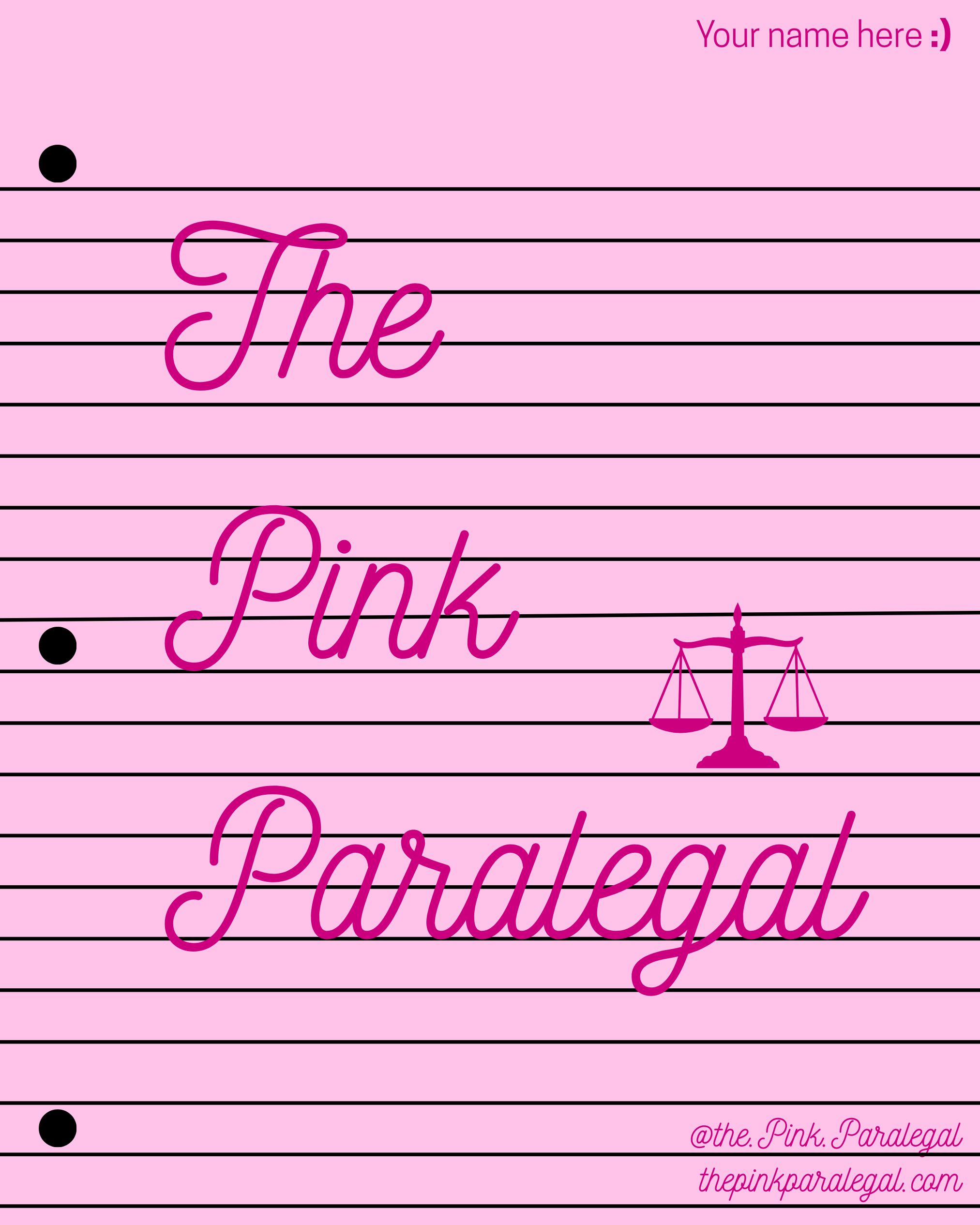 The Pink Paralegal